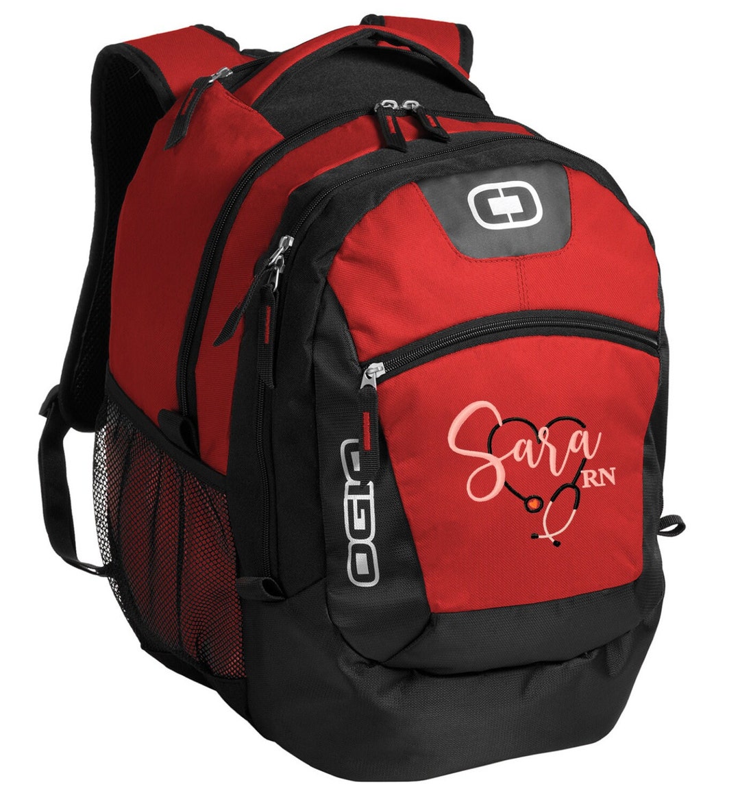 Personalized Nurse Backpack Custom Embroidered Respiratory Radiology ...