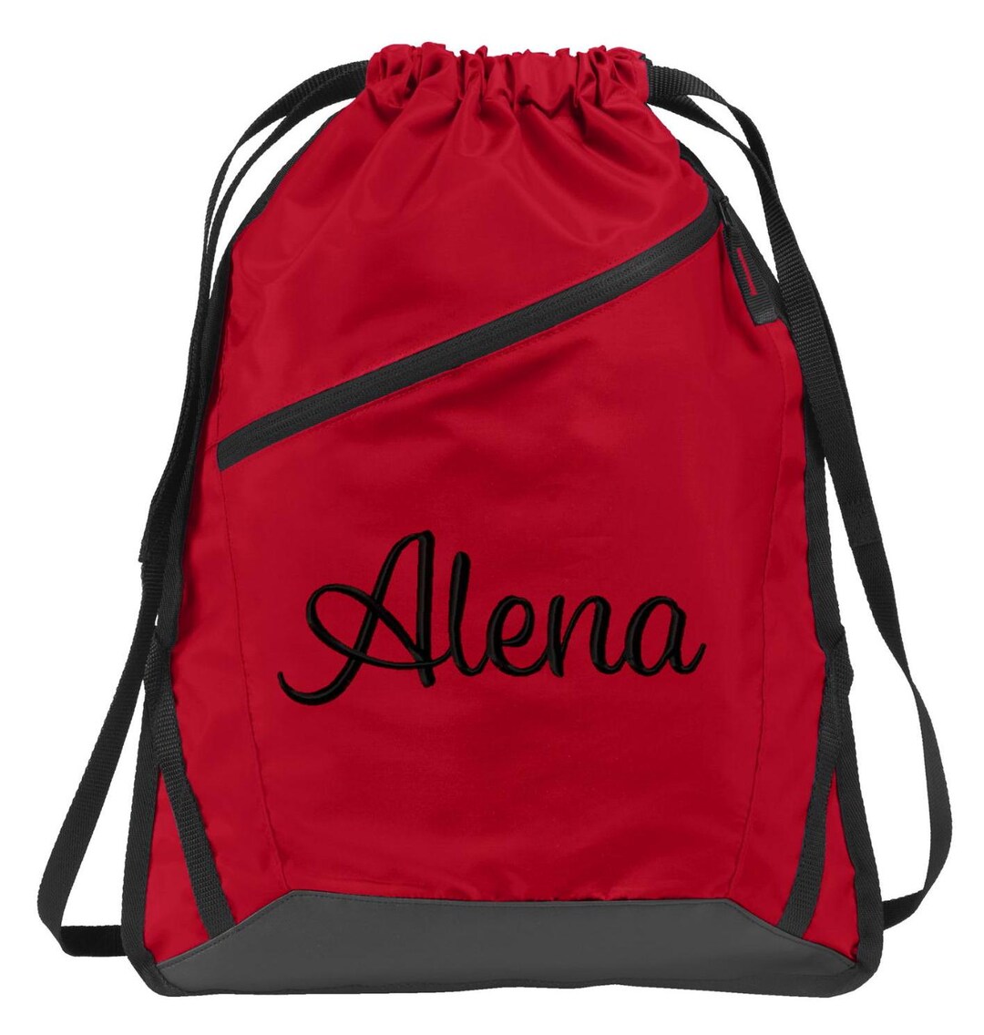 Personalized Cinch Sack: Embroidered Drawstring Backpack, Teen Gift - Etsy