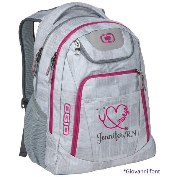 Custom Embroidered Nurse Backpack - Etsy