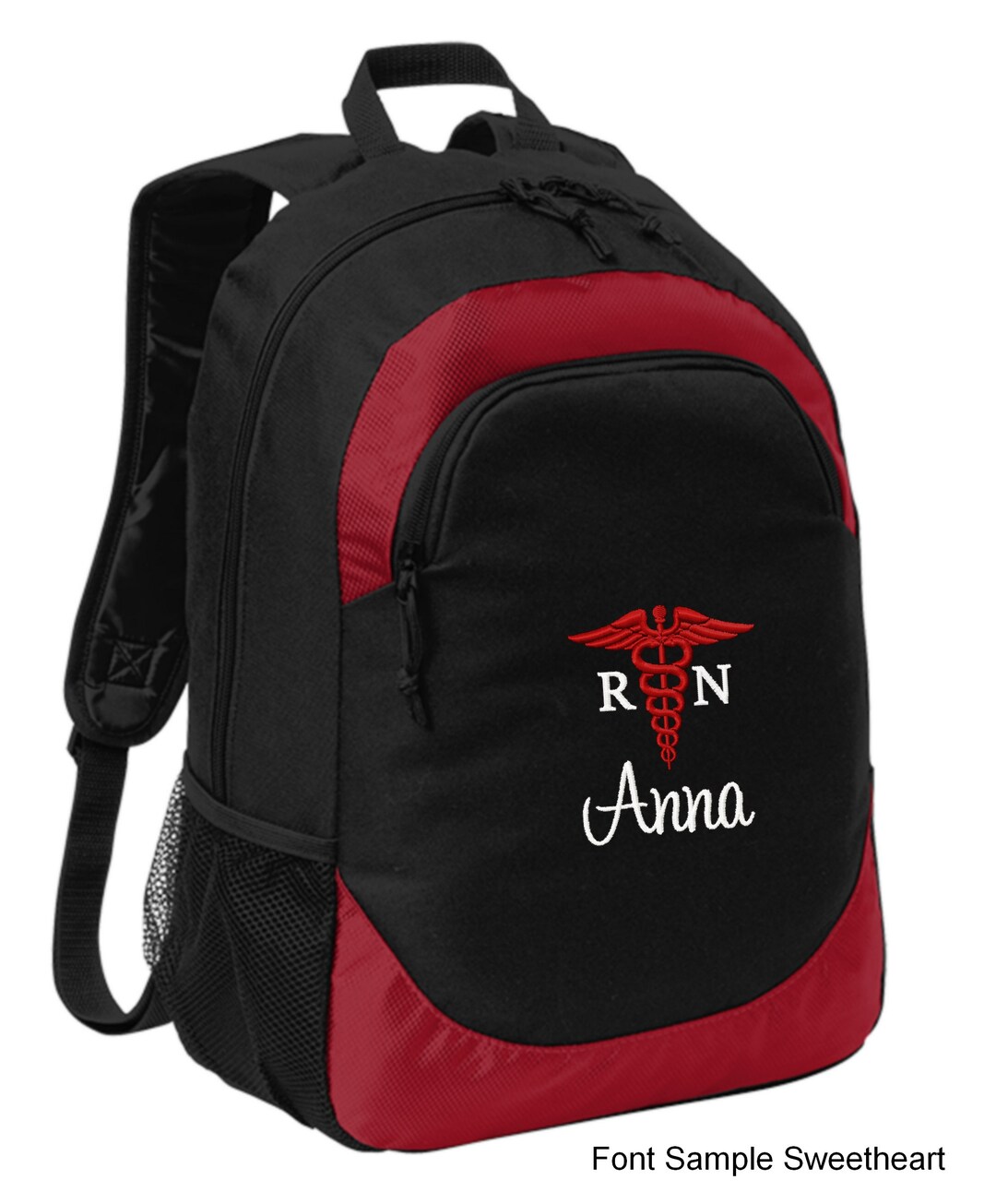 Personalized Nurse Backpack Custom Embroidered Frontline Hero Warrior ...