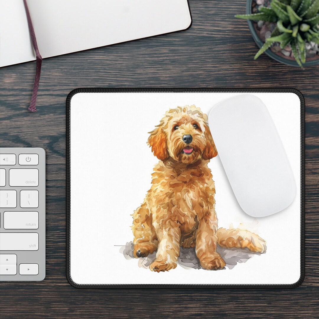 Golden Doodle - Mouse Pad - Dog Mom, Dog Dad, Dog Gift Item, Computing ...
