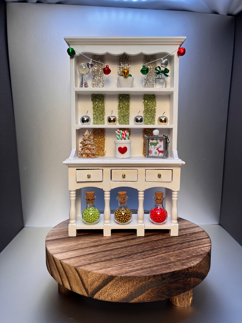 Miniature Christmas Hutch - Etsy