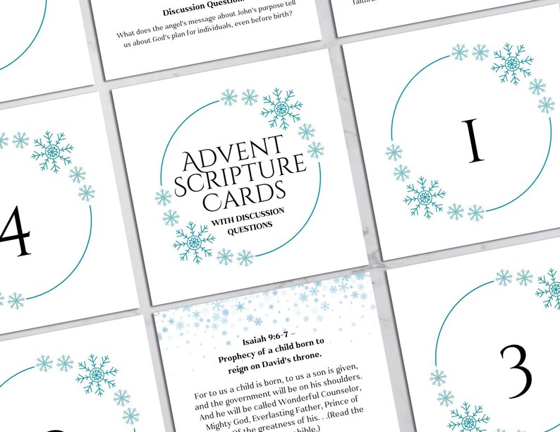 Printable Advent Devotional for Kids, Printable Advent Verses, 3.25x3 ...