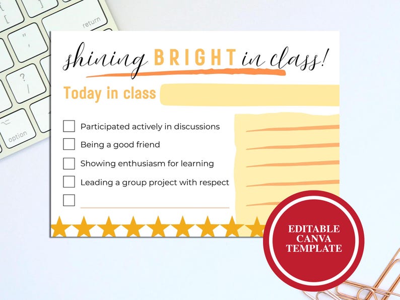 Positive Notes From Teacher Canva Template, From Teacher to Student ...