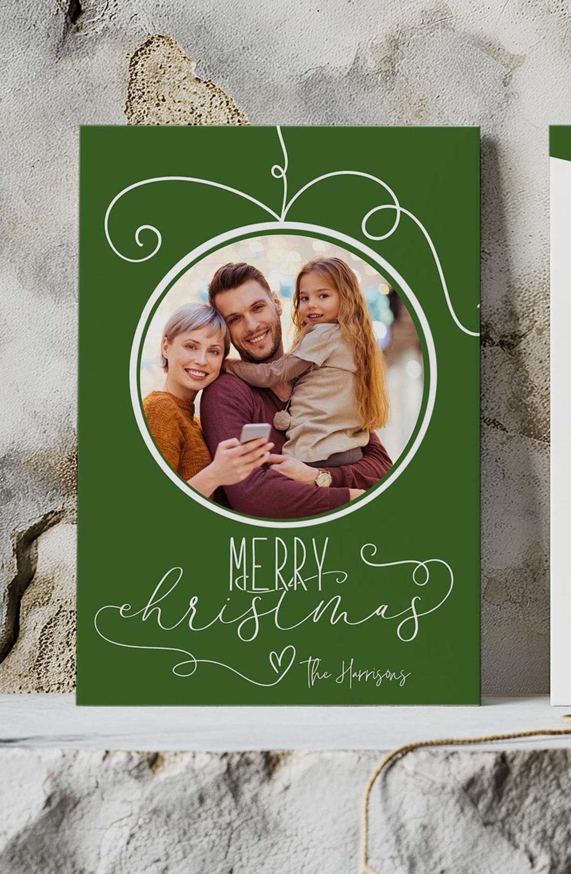 Printable Christmas Card, Merry Christmas Photo Card Template, Canva ...