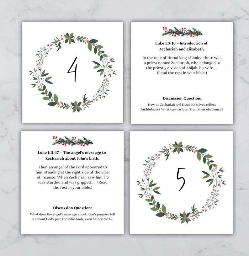 Printable Advent Verses, Printable Advent Devotional for Kids ...