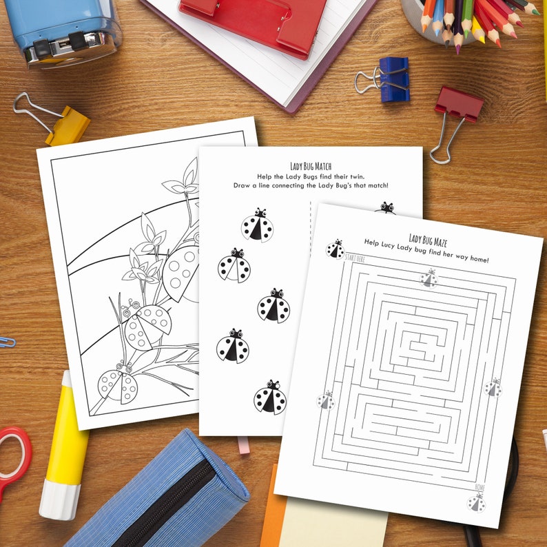 Activity Sheets for Kids, Kid Activity Sheets, Summer Activity Pages ...