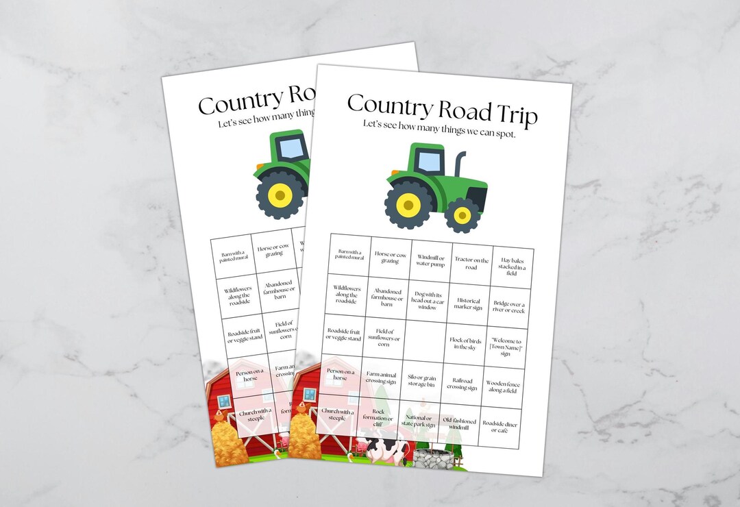 Bingo Cards Printable, Travel Bingo Cards, Bingo Cards for Kids, Kids ...