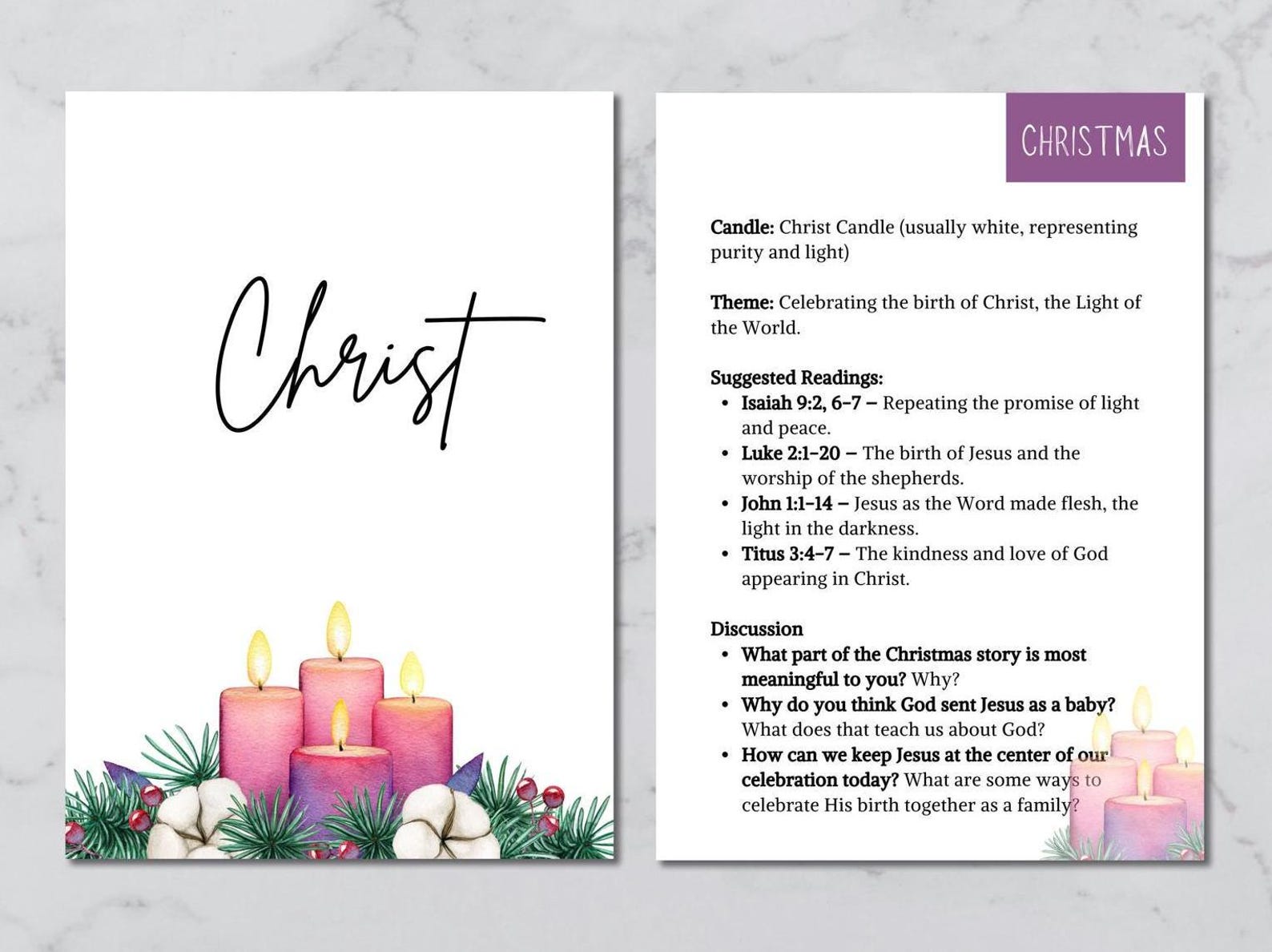Kids Advent Devotional, Advent for Kids, Advent Wreath Reading, Advent ...