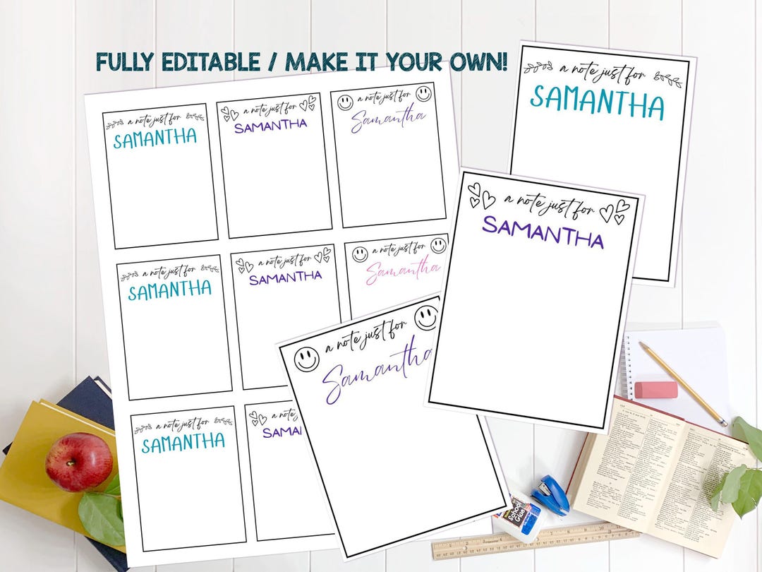 Lunch Box Notes for Girls, Lunch Box Notes Printable, Lunch Box Notes ...