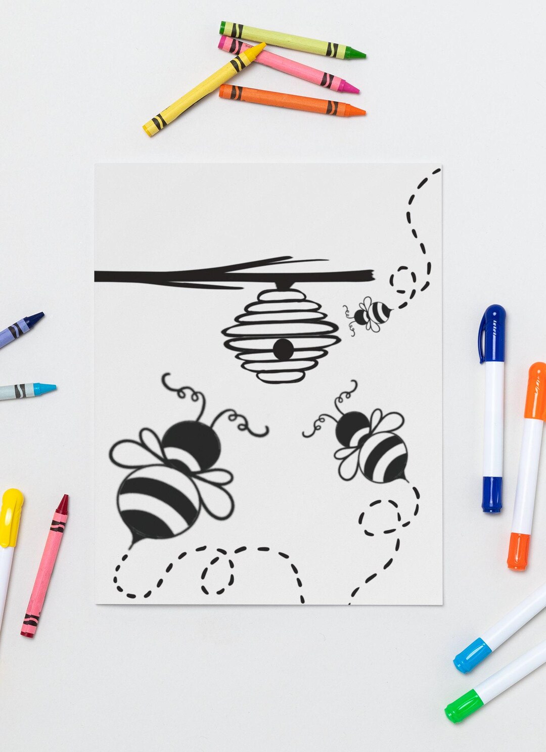 Bee Coloring Pages, Coloring Pages Printable, Summer Coloring Pages ...