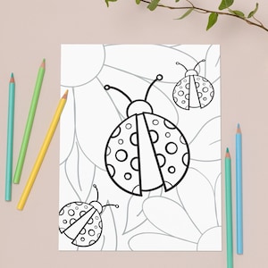 Insect Coloring, Coloring Page Printable, Summer Coloring Pages ...
