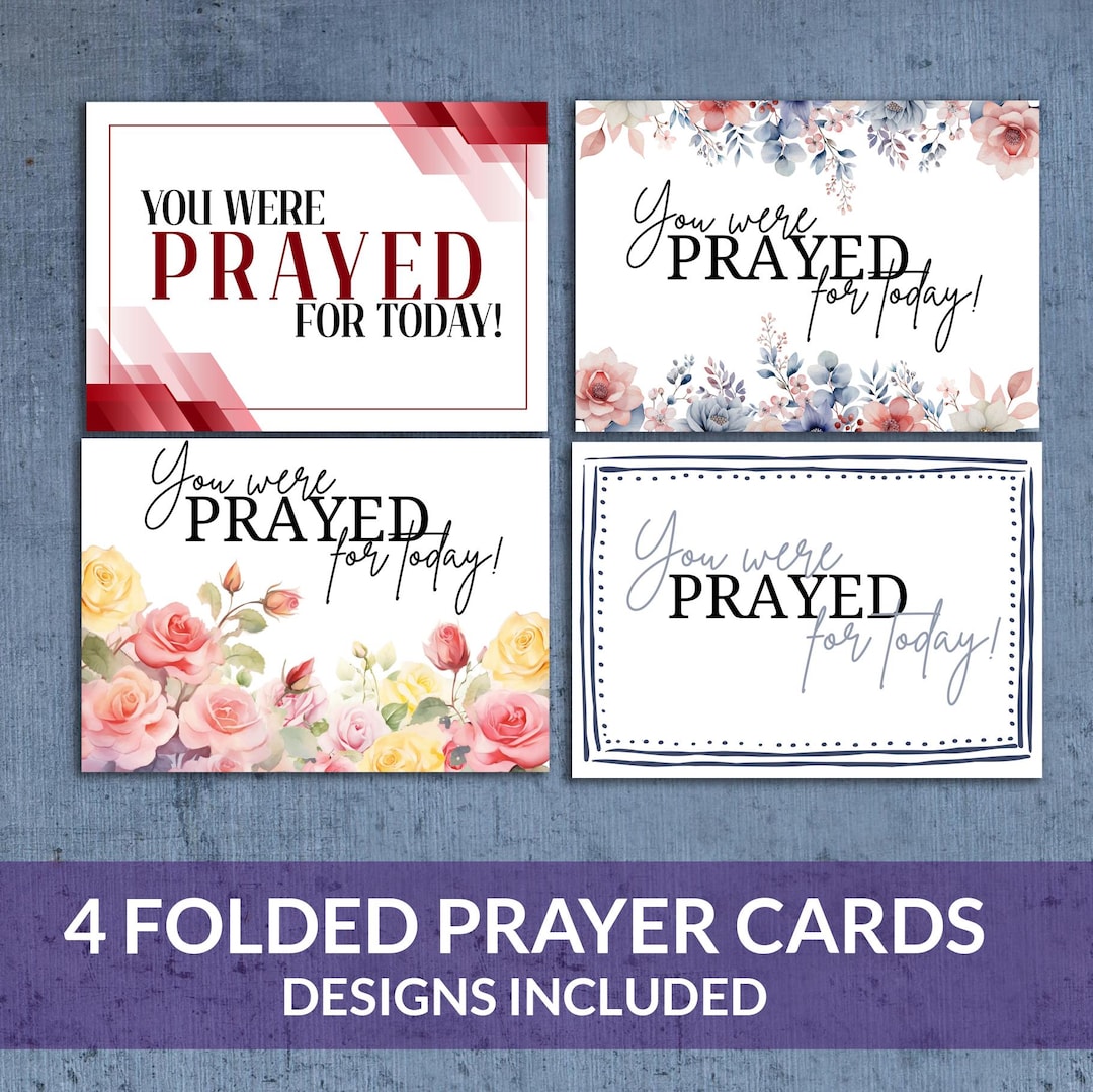 Praying for You Card, Prayer Cards Printable, I Prayed for You Today ...