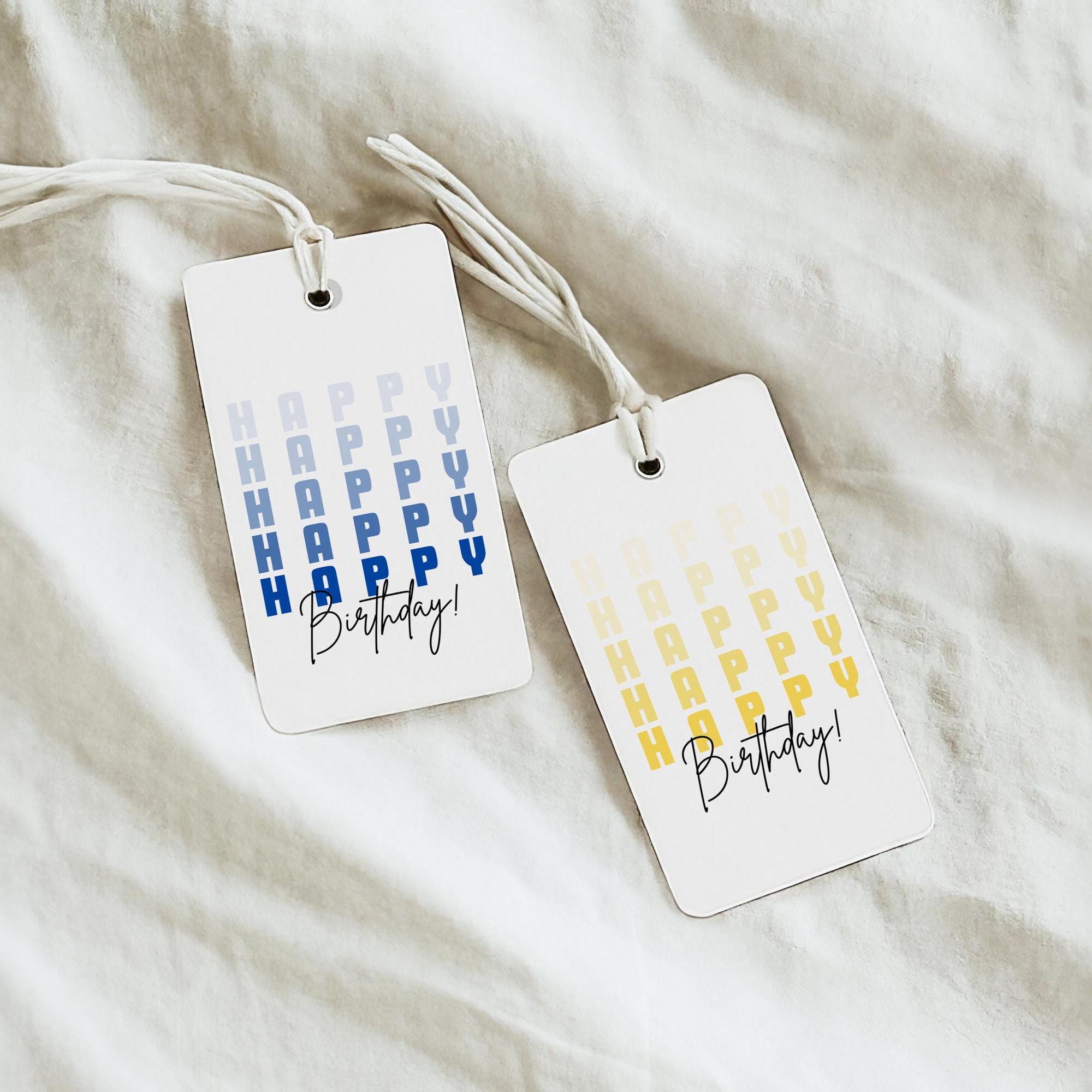 Birthday Gift Tag Printable, Birthday Tags Printable, Present Tags ...