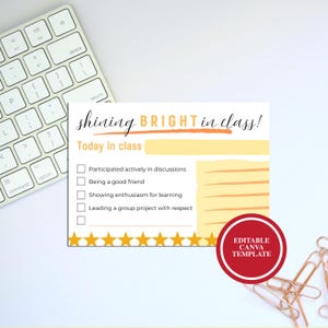 Positive Notes From Teacher Canva Template, From Teacher to Student ...