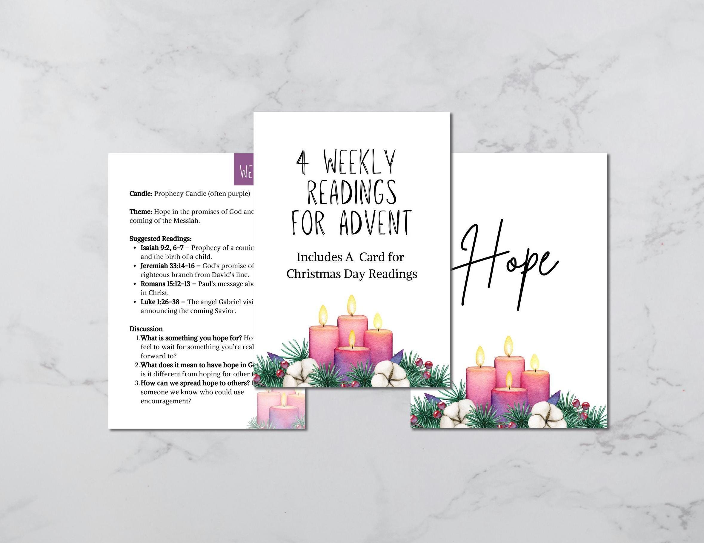 Kids Advent Devotional, Advent for Kids, Advent Wreath Reading, Advent ...