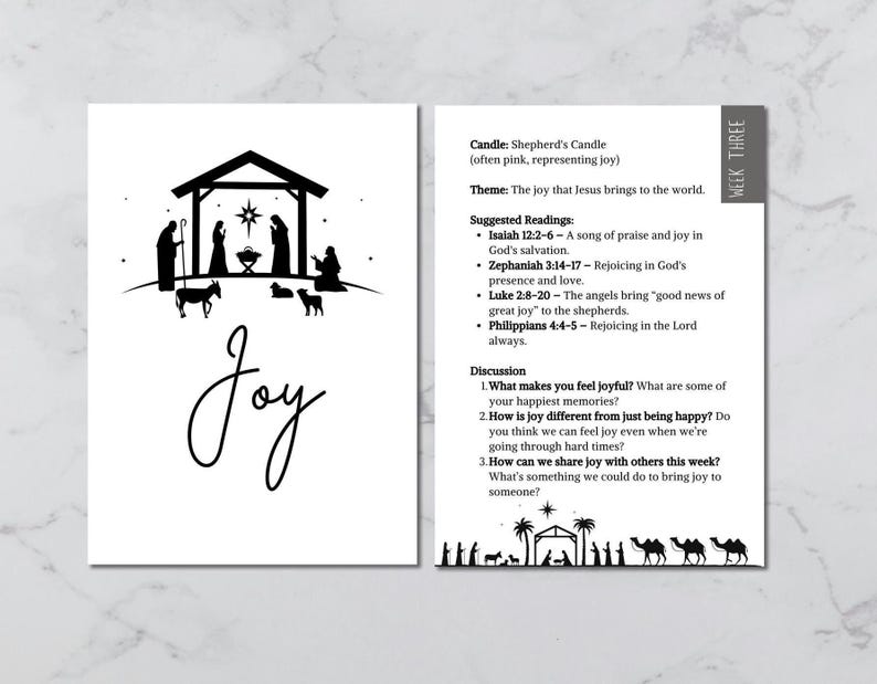 Advent for Kids, Advent Wreath Reading, Weekly Advent Scripture Cards ...