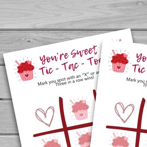 Valentines Day Tic Tac Toe, Printable Tic Tac Toe, Kids Game Sheets ...
