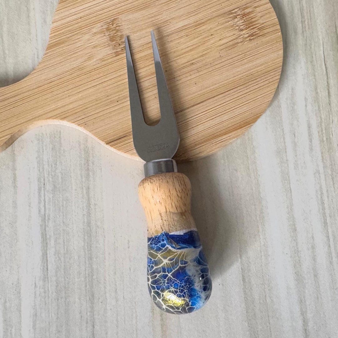 Charcuterie Utensils, Cheese Fork, Cheese Utensils Wooden Handles ...