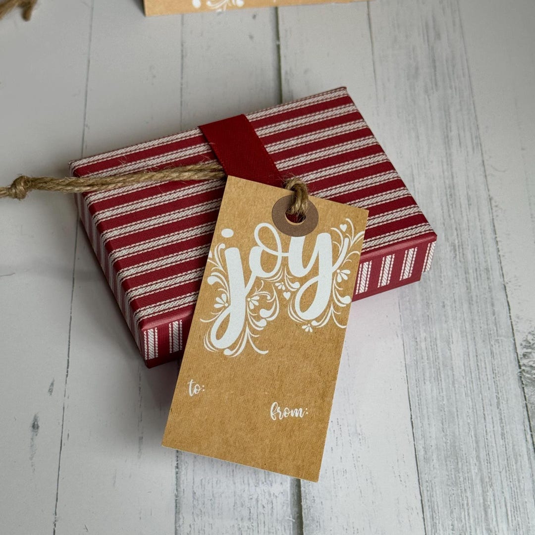 Christmas Gift Tags, Gift Tag Set, Printed Gift Tags, Holiday Gift Tag ...