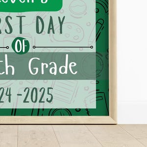 Canva First Day of School Template, First Day of School Sign Printable ...