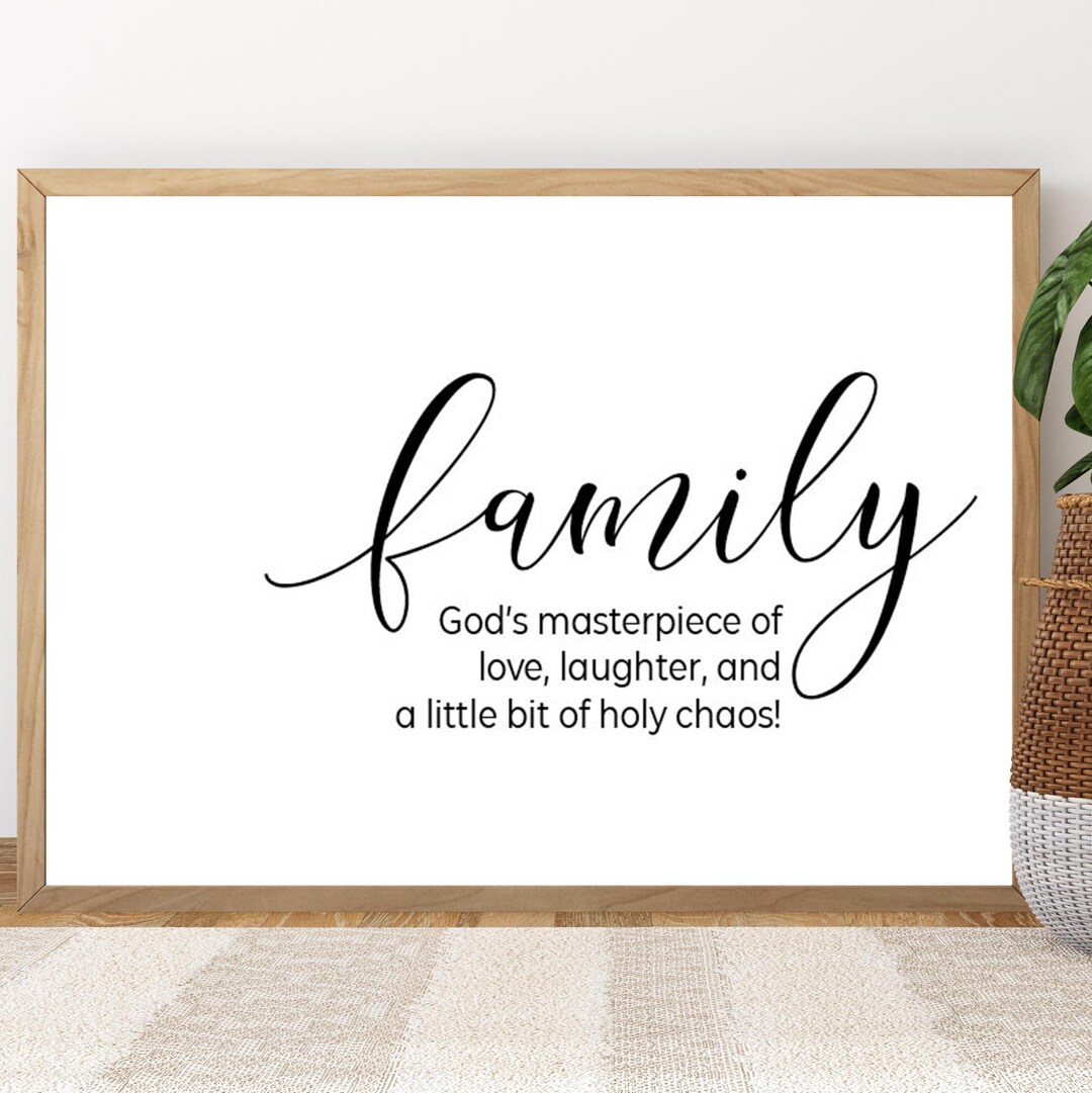 Family Wall Saying Printable, Family Quote Wall Art, Family Definition ...
