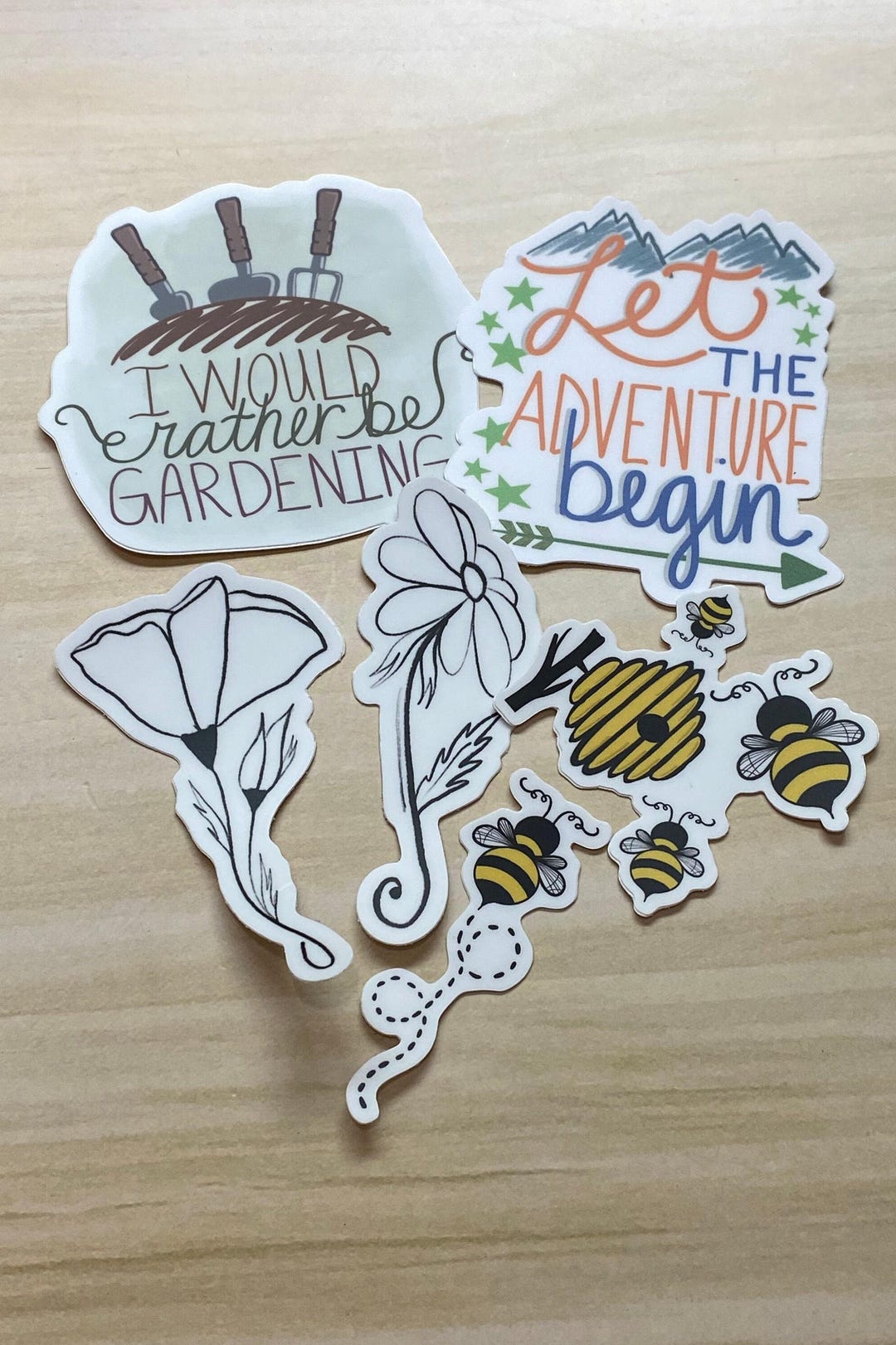 Nature Stickers Pack, Outdoor Sticker Pack, Outdoor and Garden Stickers ...