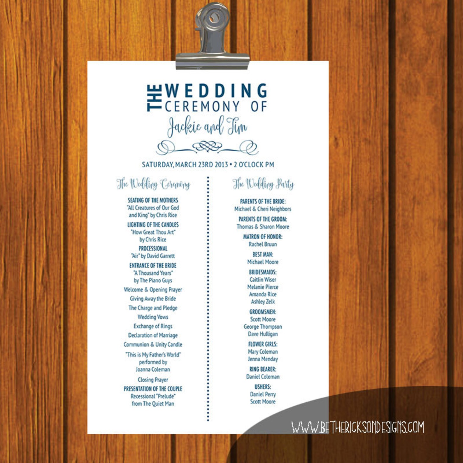 traditional-wedding-program-wedding-ceremony-order-of-etsy