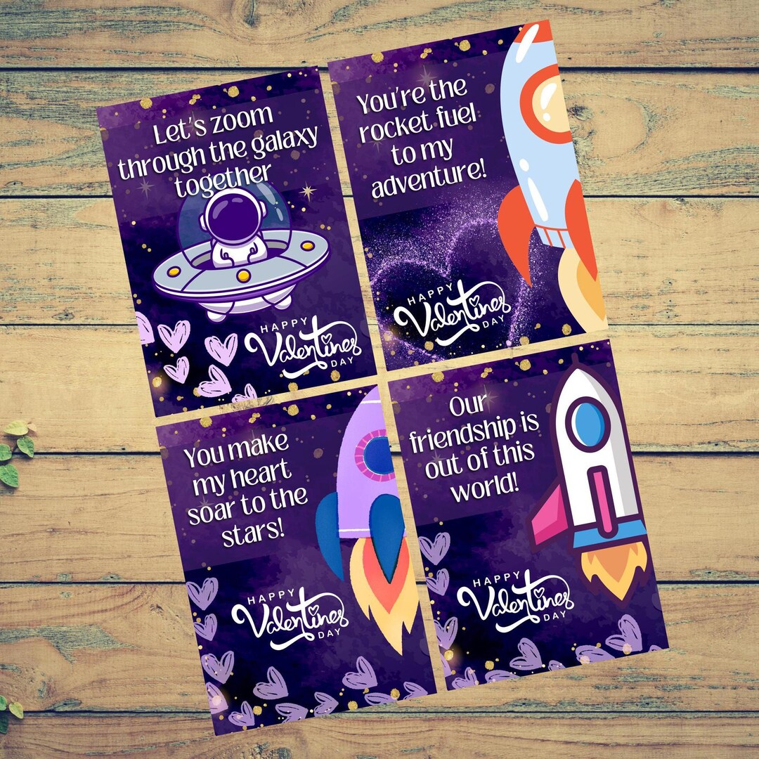 Valentines Card Printable, Valentine for Kids Class, Valentines Digital ...