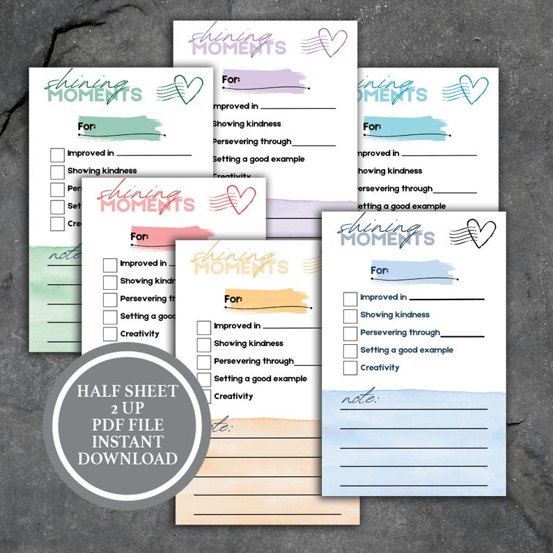 Great Job Notes for Kids, Teacher Note Home, Happy Mail From Teacher ...