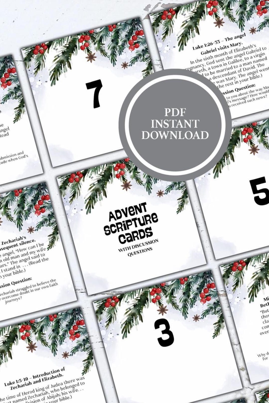Printable Advent Verses, Printable Advent Devotional for Kids ...