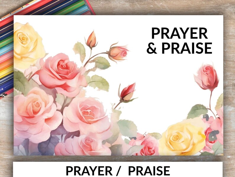 Church Prayer Request Card Printable, and Praise, 4x6, Digital Print ...