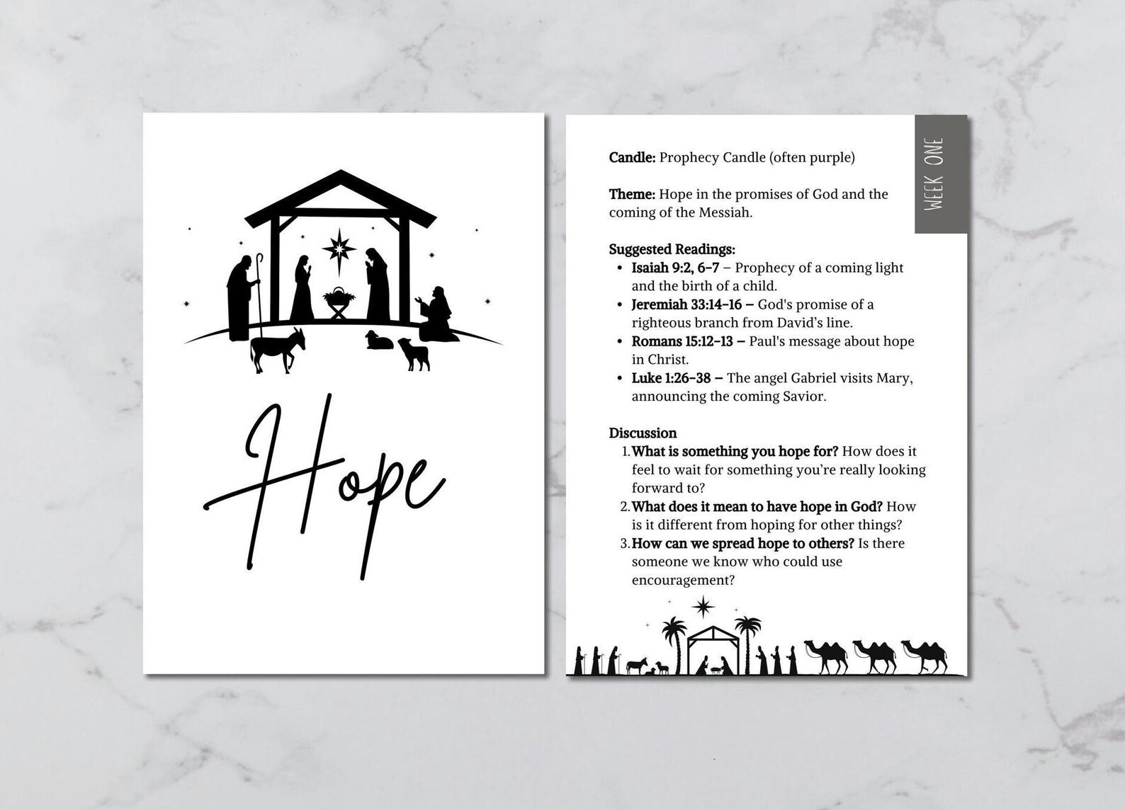 Advent for Kids, Advent Wreath Reading, Weekly Advent Scripture Cards ...