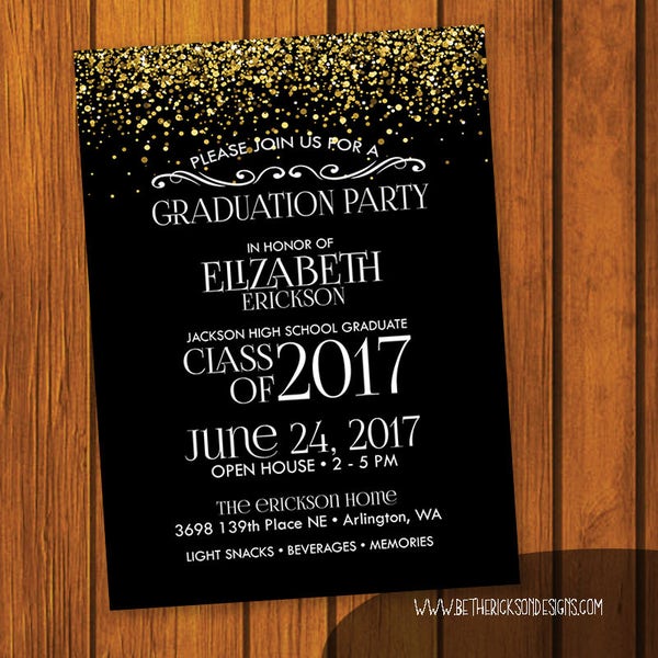 College Open House Invitation - Etsy