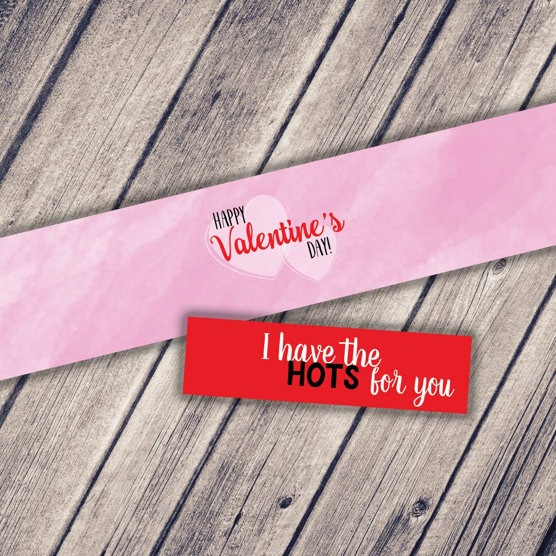 Valentines Day Mason Jar Tag, Printable Valentines Day Tag, Valentines ...