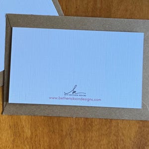 Mini Enclosure Cards With Envelopes, Floral Mini Note Card, Flower Note ...