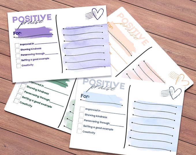 Printable Teacher Notes, Back to School Printable, Positive ...