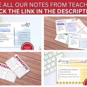 Positive Notes From Teacher Canva Template, From Teacher to Student ...