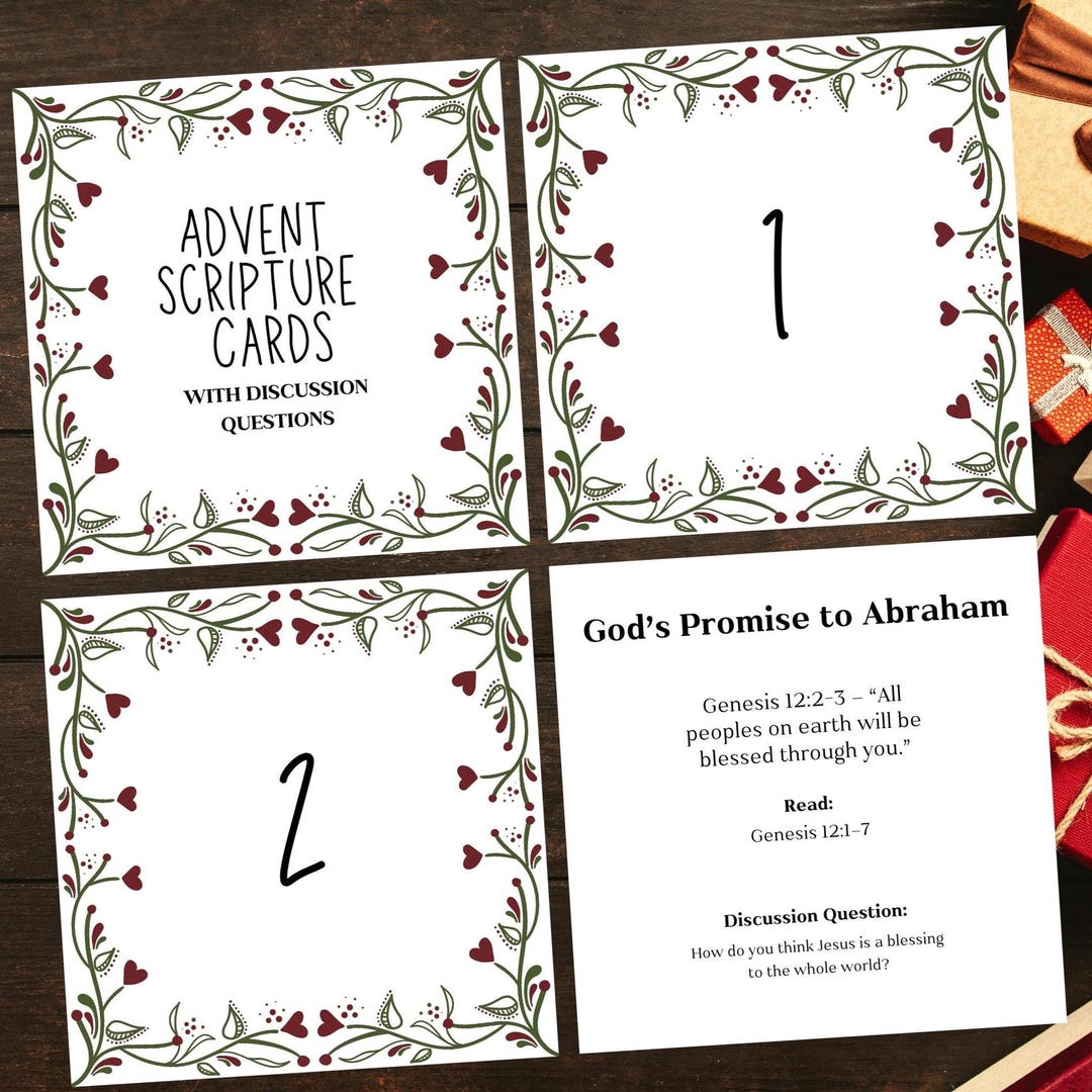 Scandi Printable Advent Verses, Printable Advent Devotional, Christmas ...
