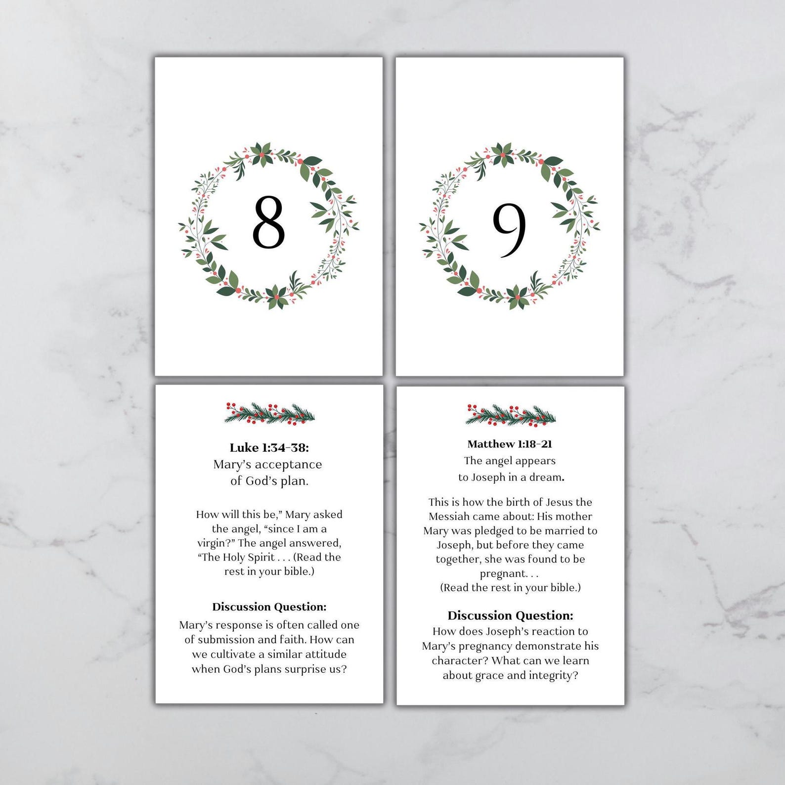 Printable Advent Verses, Printable Advent Devotional for Kids ...