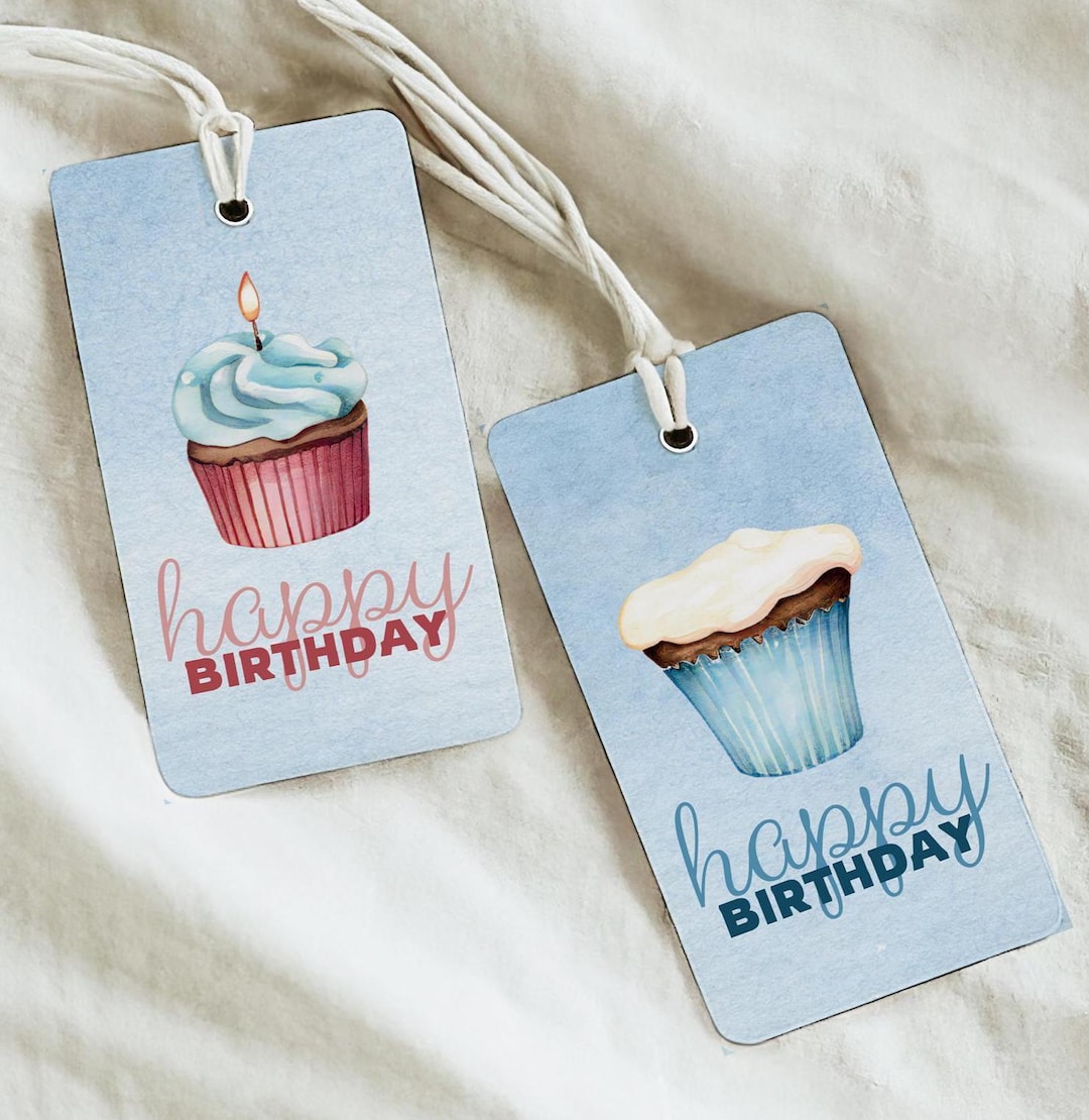 Watercolor Gift Tags Printable, Birthday Tags Printable, Present Tags ...