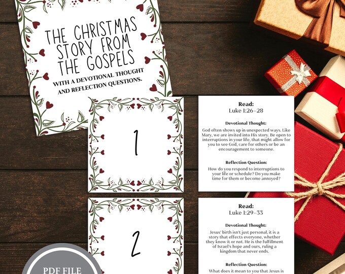 Printable Advent Reading Plan - Etsy Canada