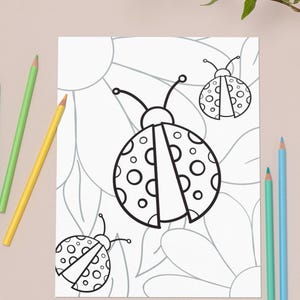 Insect Coloring, Coloring Page Printable, Summer Coloring Pages ...