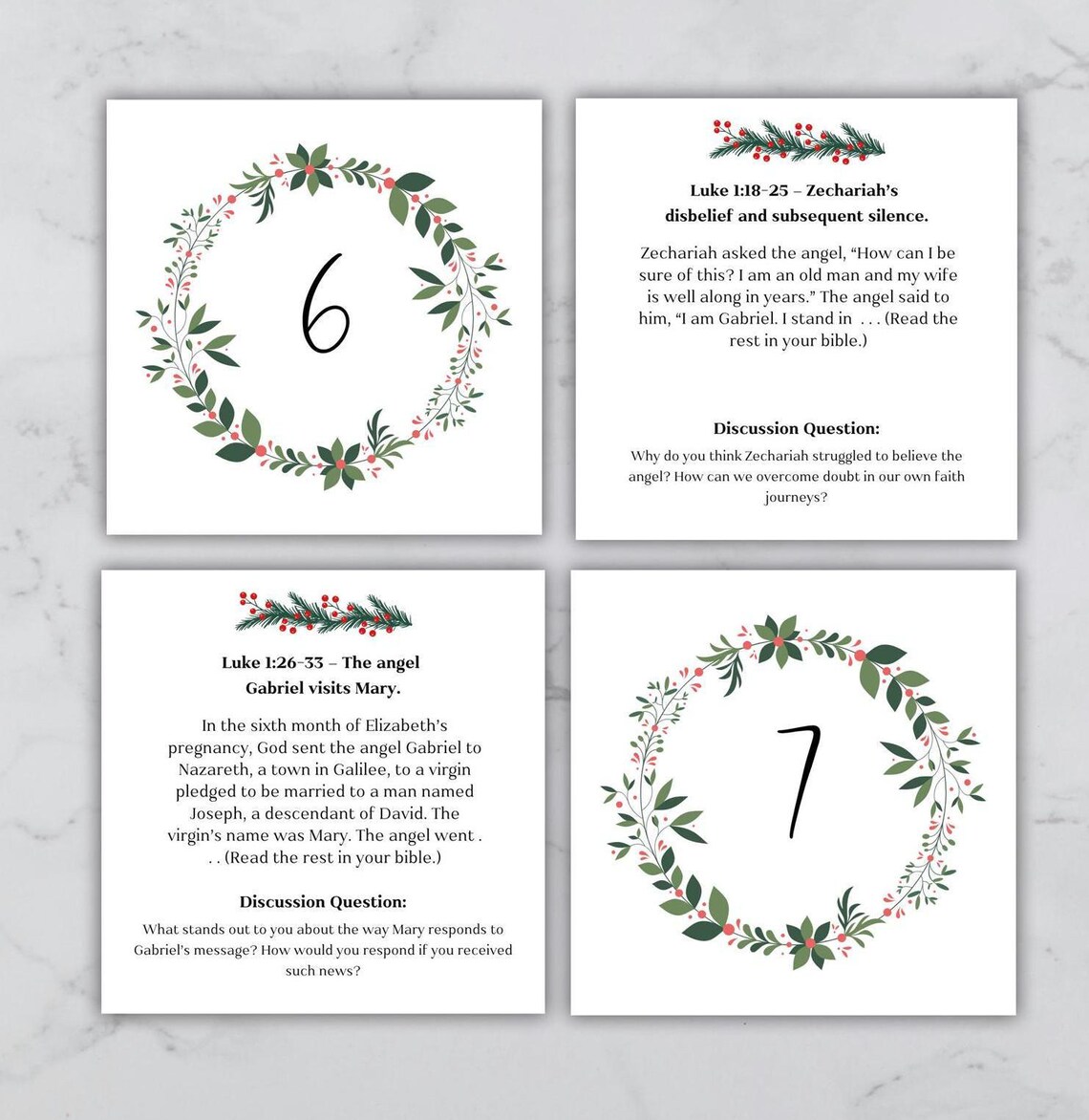 Printable Advent Verses, Printable Advent Devotional for Kids ...