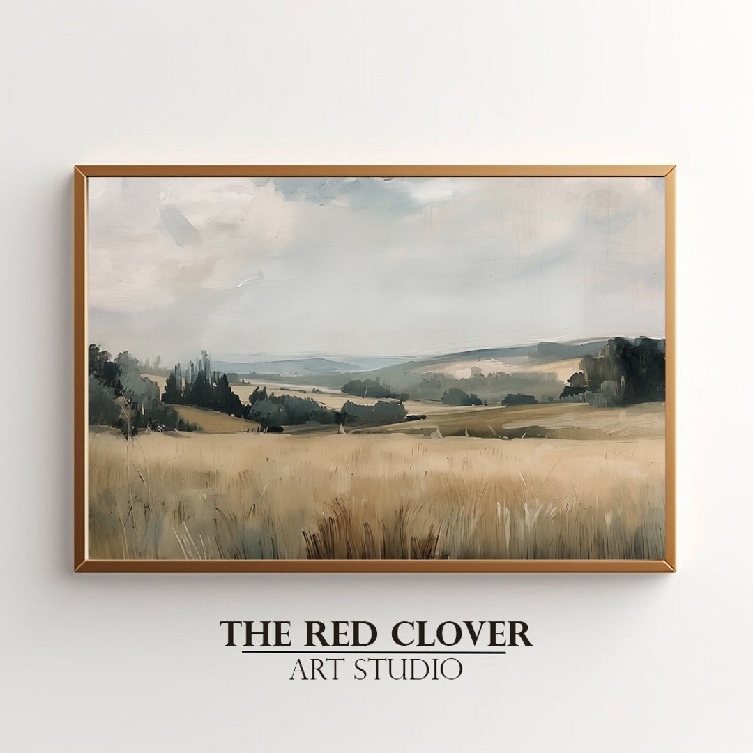 Printable Country Landscape Wall Art Digital Download Rural Scenery ...