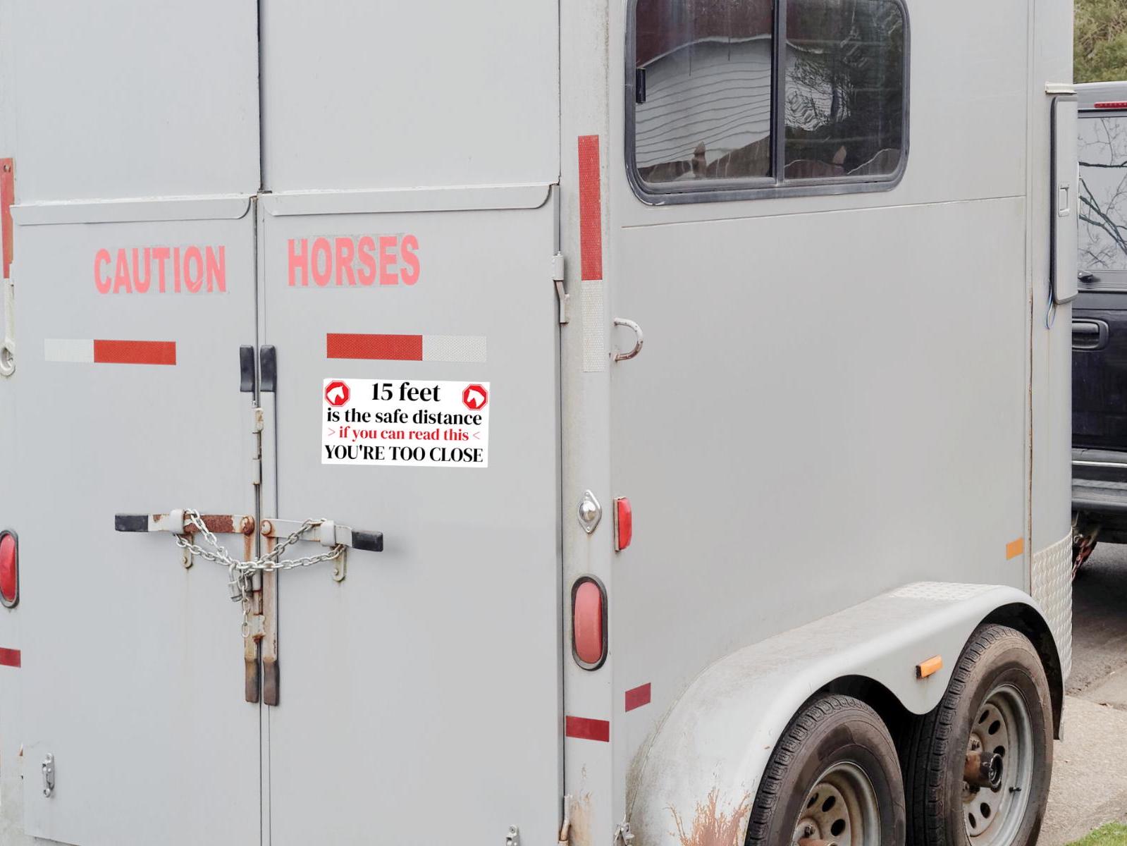 Trailer Stickers 3 Sizes, Safe Distance, Road Distance - Etsy