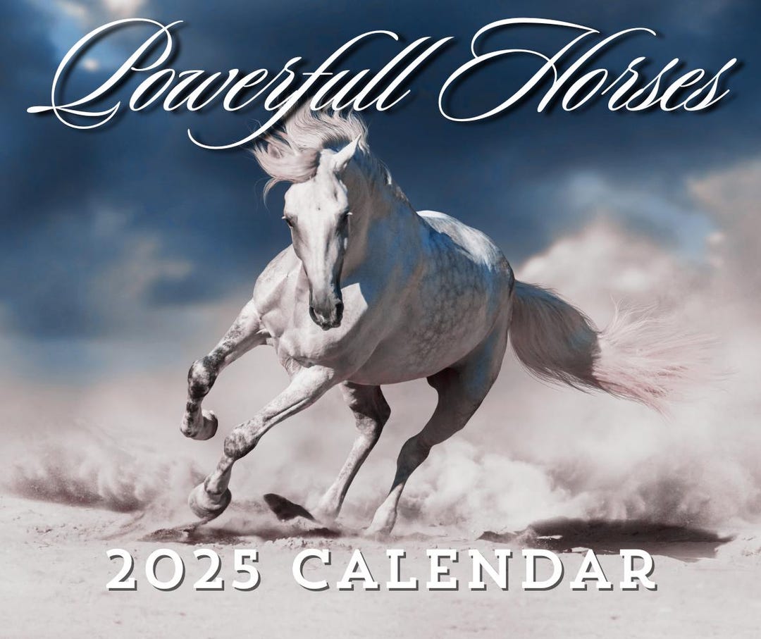 2025 Wall Calendar With Powerful Horses. Gift Idea for Horse Loves and ...