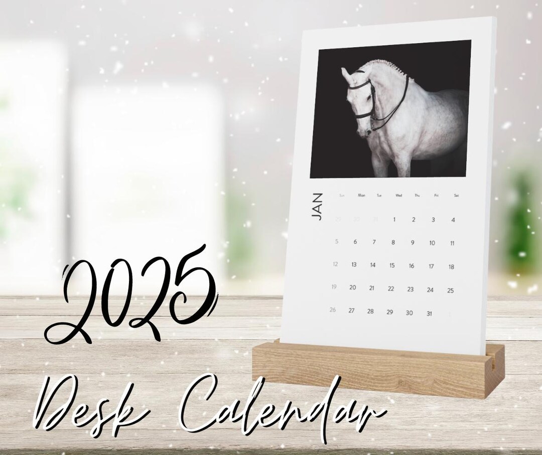 2025 Vertical Deck Calendar - Elevate Your Space With Black and White ...
