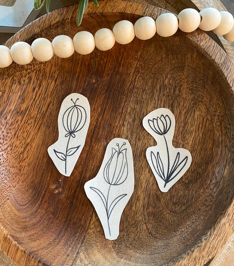 Wildflower Stick and Stitch Embroidery Pattern | 16 Designs | Peel and ...