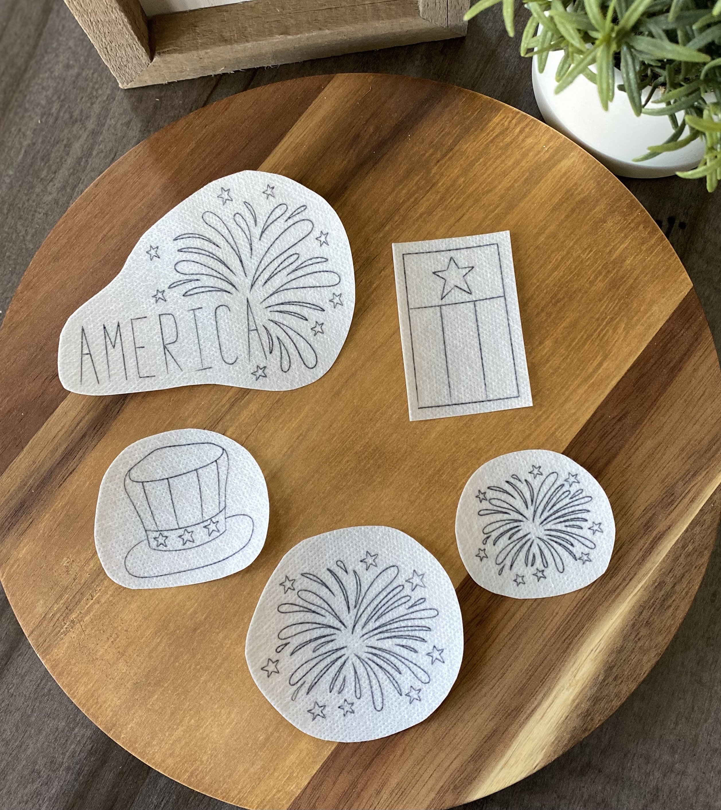 America Stick and Stitch Embroidery Pattern 15 Designs - Etsy